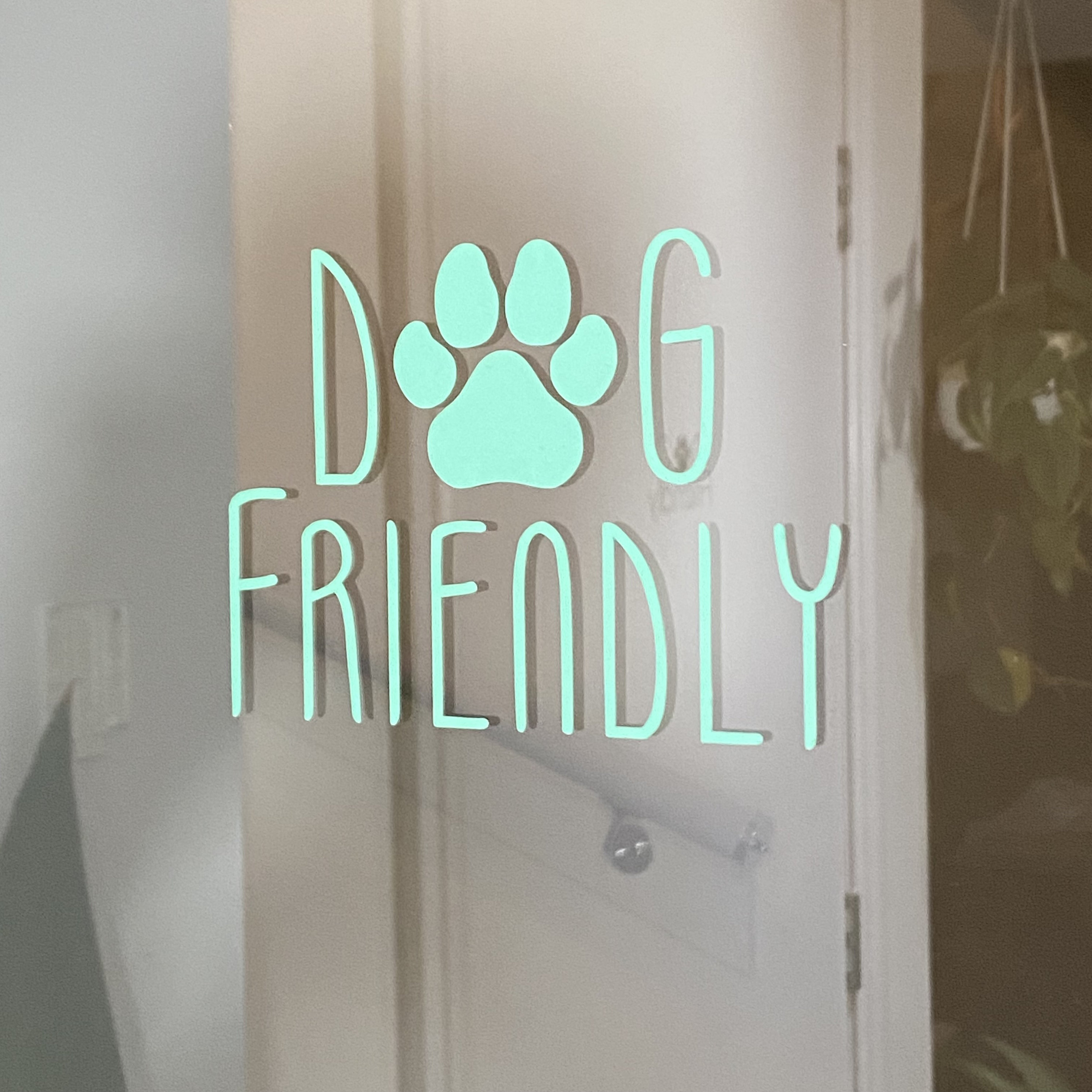 Dog Friendly Sticker Shop Window Vinyl Decal Dogs Welcome - Etsy
