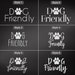Dog Friendly Sticker, Shop Window Vinyl Decal, Dogs Welcome Business ...