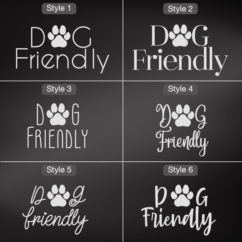 Dog Friendly Sticker Shop Window Vinyl Decal Dogs Welcome - Etsy