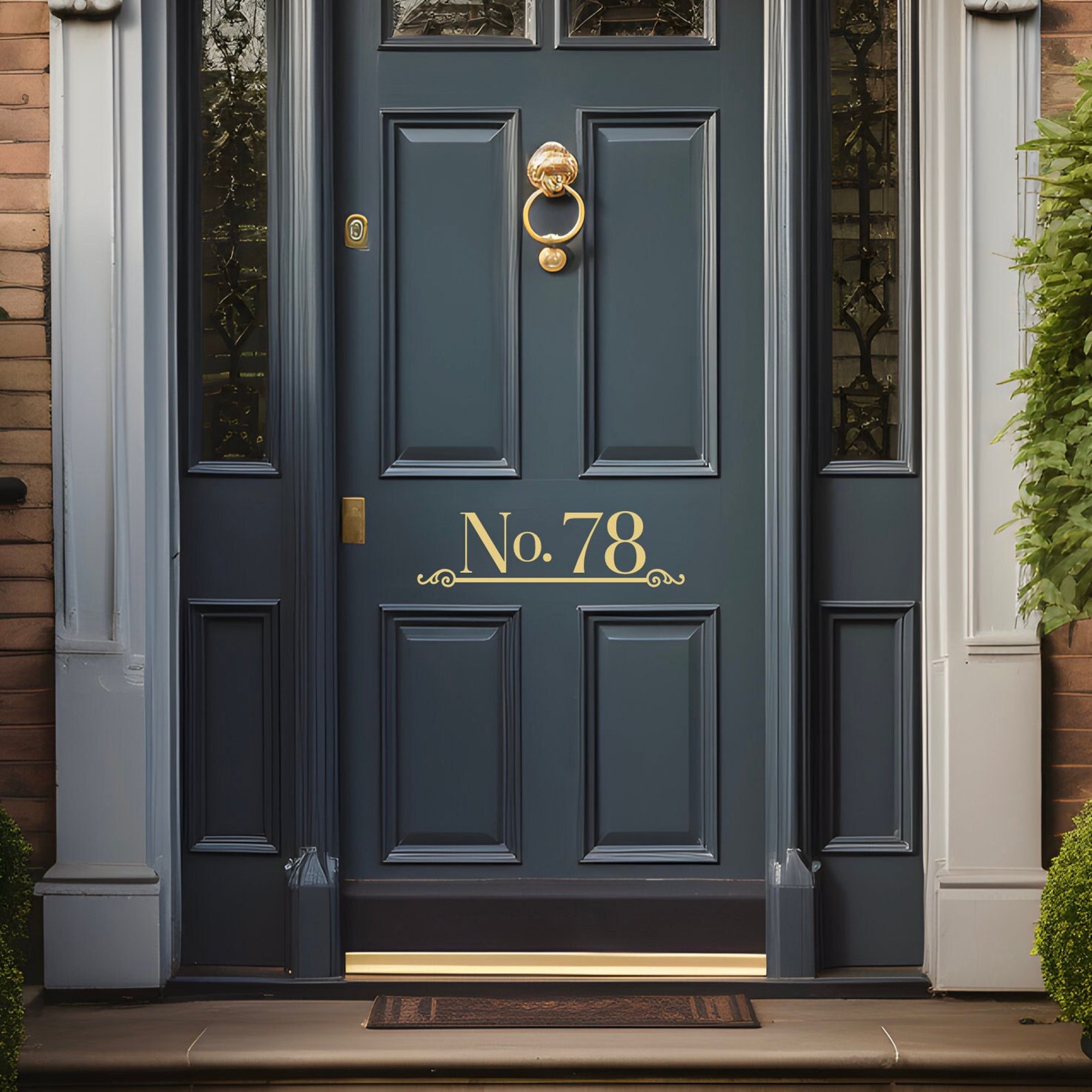 Font Door Number Vinyl Decal, Letterbox & Postbox Sticker, House Number ...