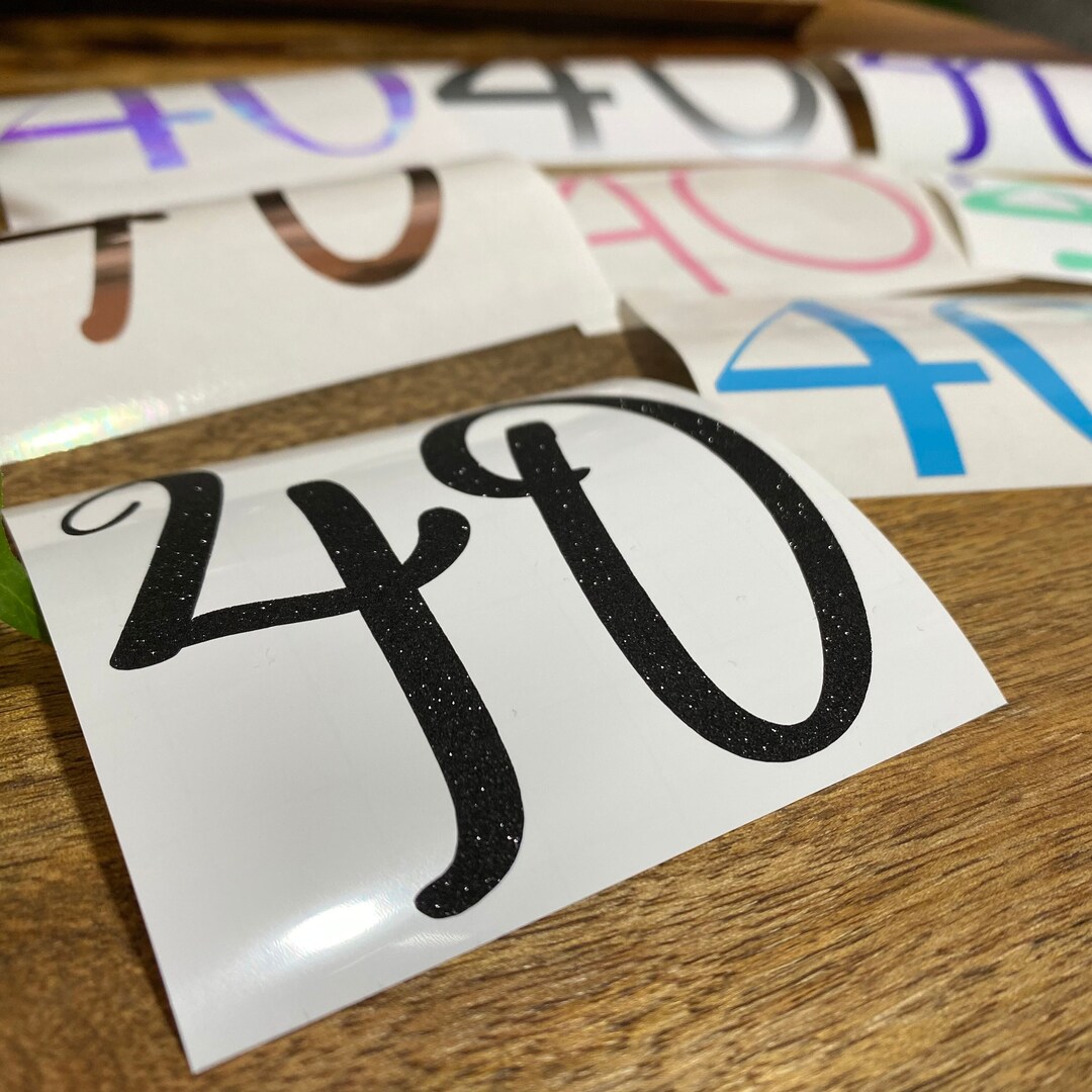 Number Stickers, Letterbox & Font Door Sticker, Postbox Vinyl Decal ...