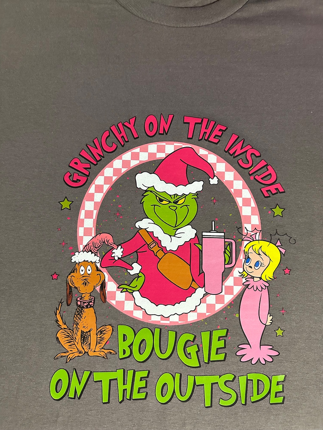 Grinch on the Inside, Bougie on the Outside Crewneck - Etsy
