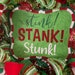 Christmas Wreath: Green Monster Stink Stank Stunk - Etsy
