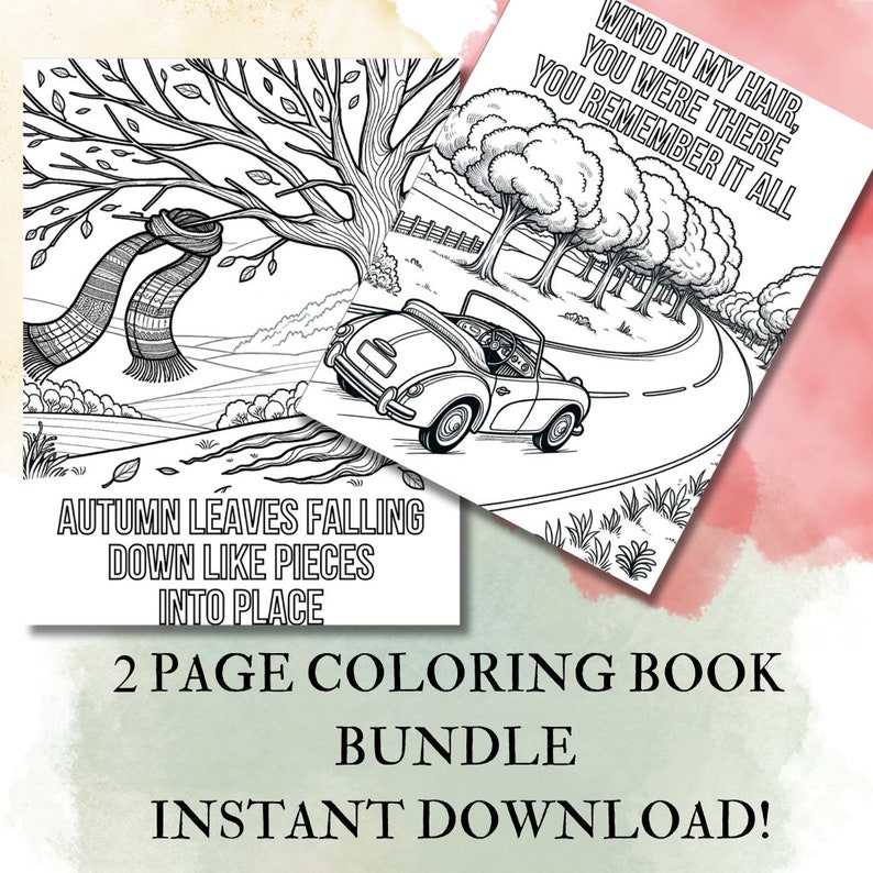 Taylor Swift Lyric Coloring Pages 2 Sheet Bundle Inspired by all Too ...