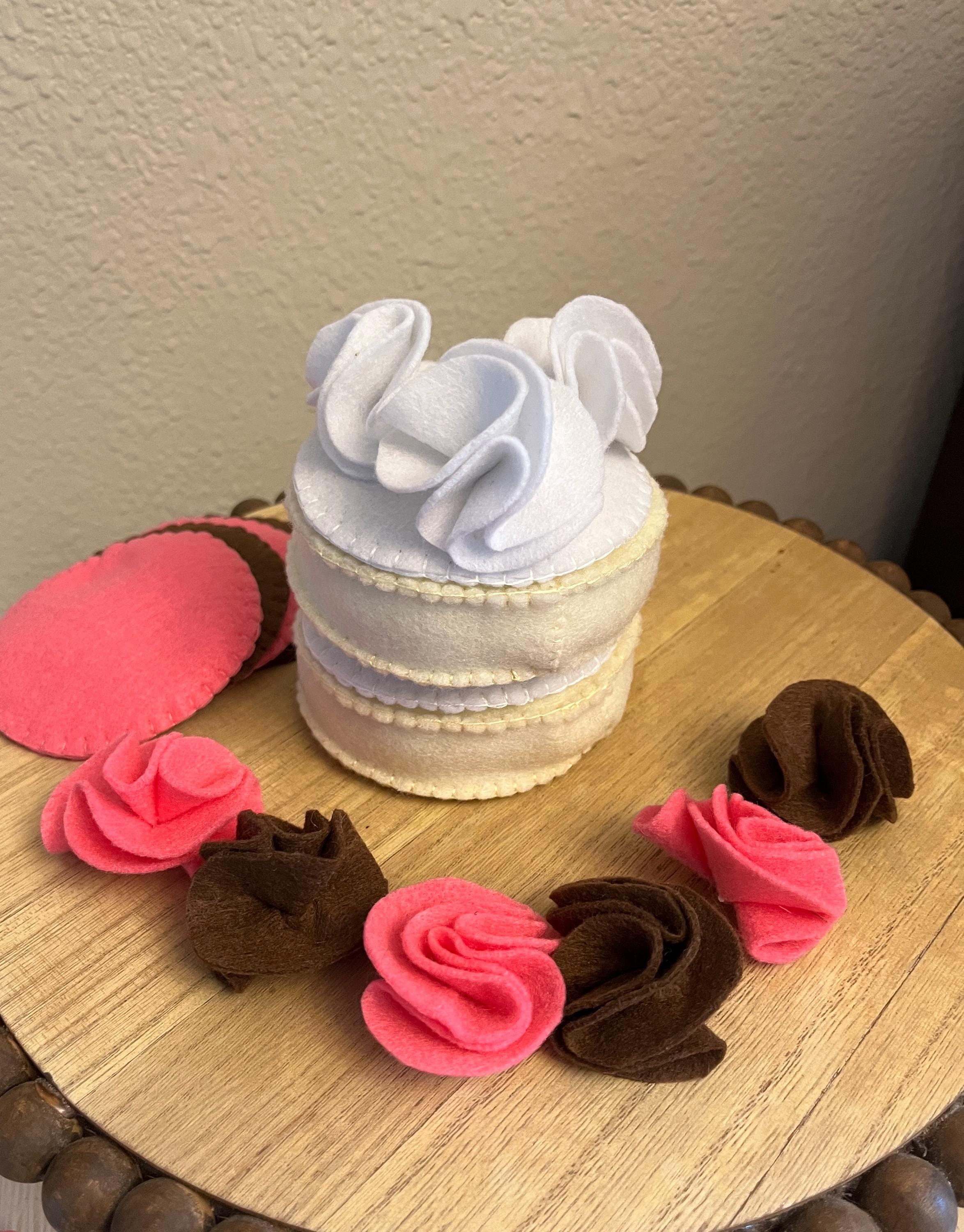 Felt Cake Vanilla Cake for Play Felt Cake for Play Felt Bakery Food ...