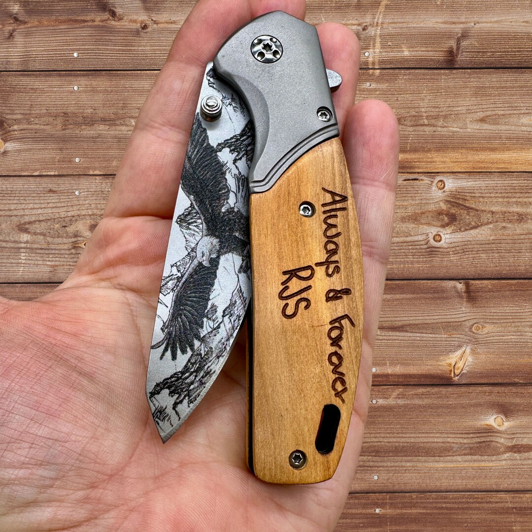 Engraved Knife Mens Gift Custom Pocket Knife Personalized Gift for Men ...