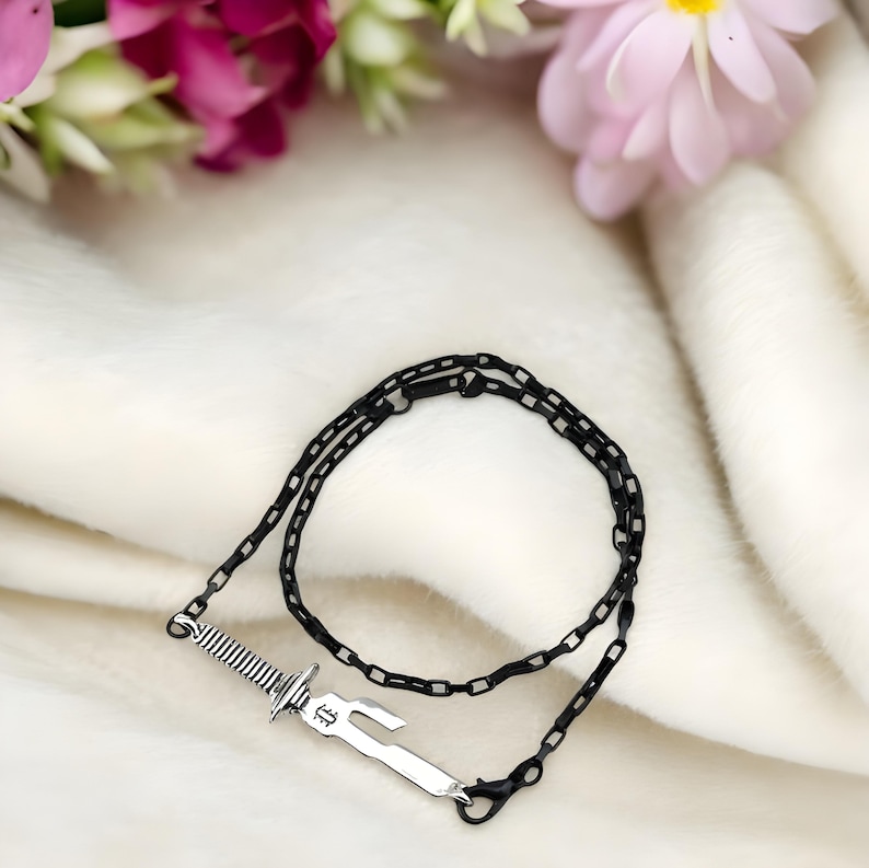 Sword Necklace Inspired by Togi, JJK Necklace and Bracelet, Jewelry for ...