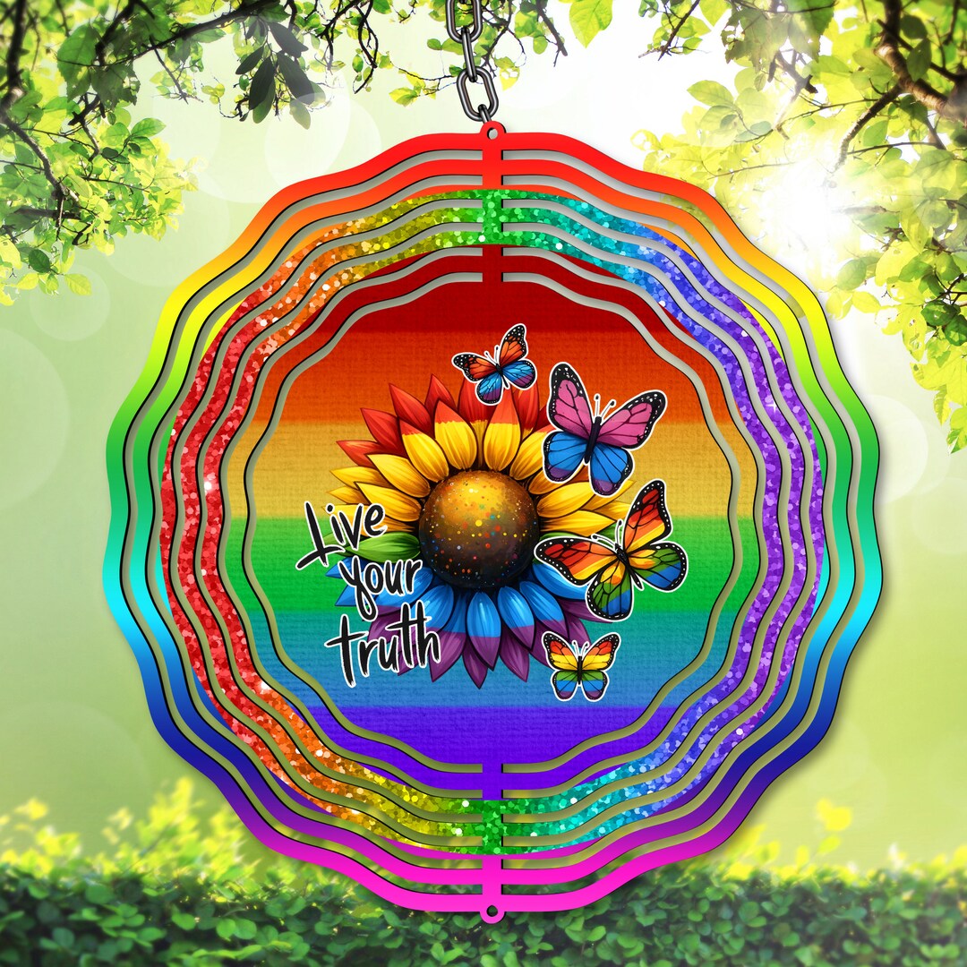 Pride Wind Spinner PNG, Live Your Truth, Gay Pride Sublimation, Gay ...