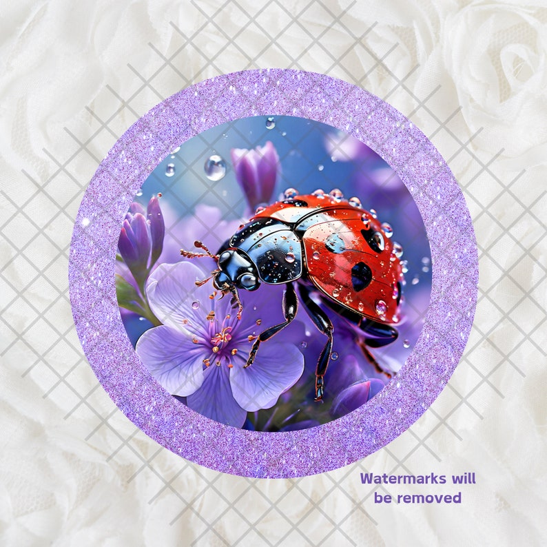 Ladybug Wind Spinner PNG Digital Download for Garden Decor - Etsy