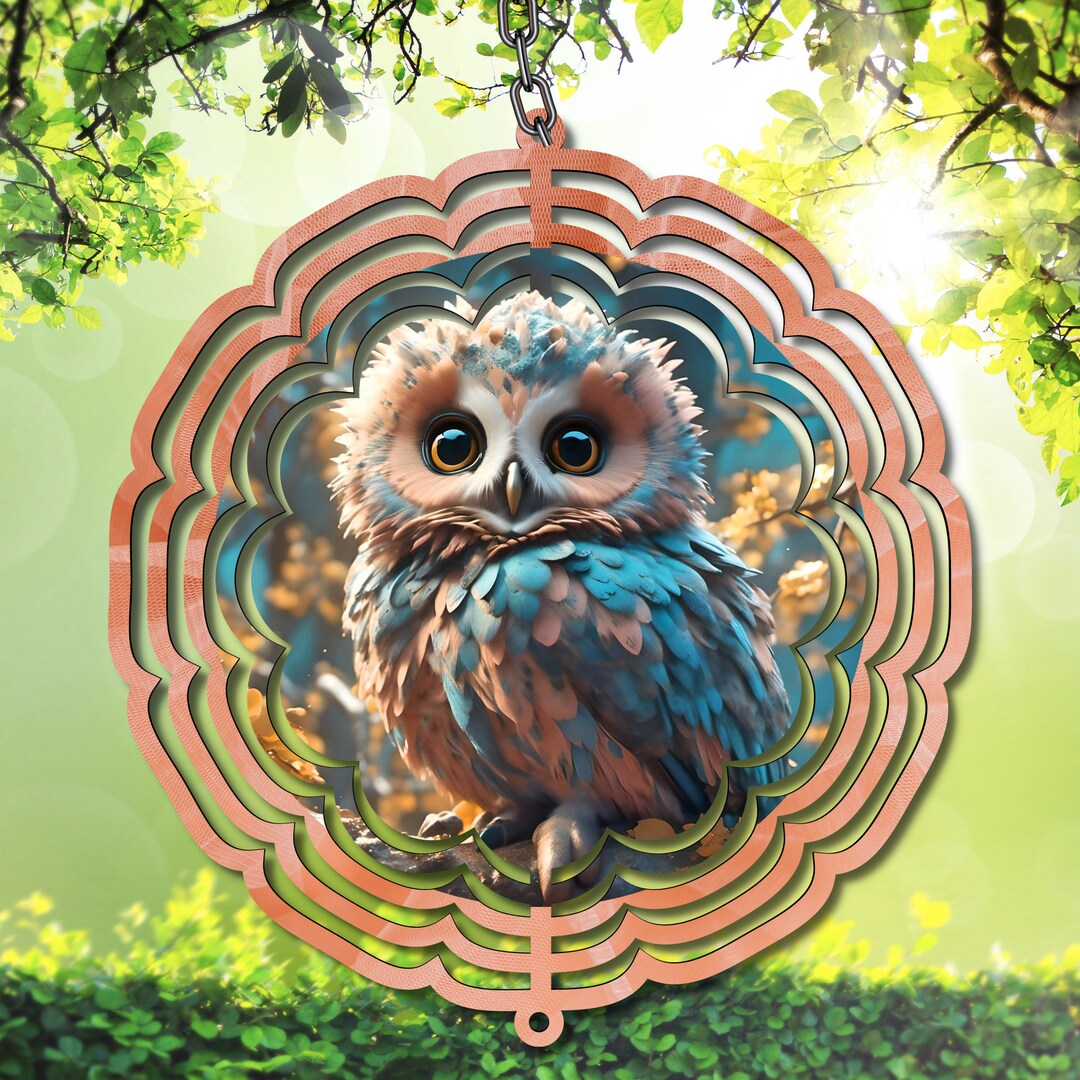 Owl Wind Spinner PNG Digital Download for DIY Crafts and Home Decor ...