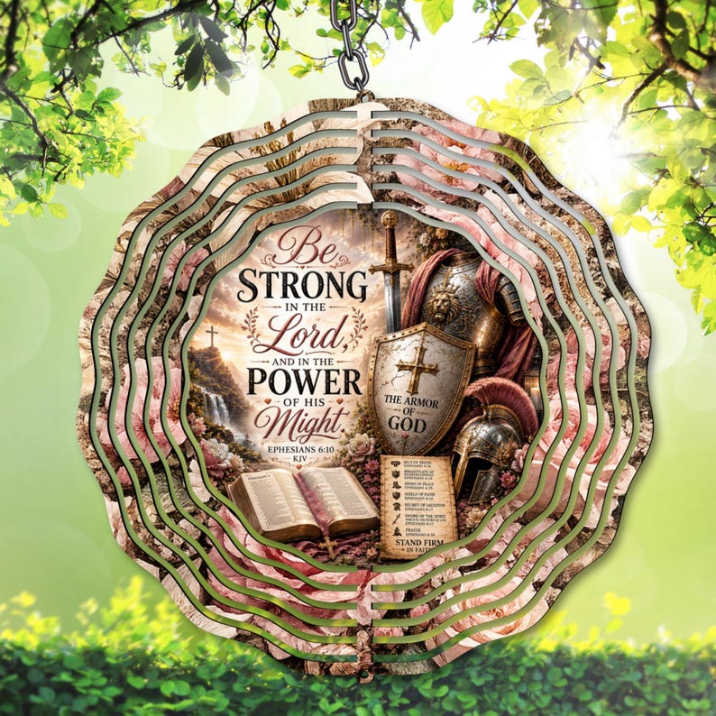Armor of God Wind Spinner PNG, Ephesians Bible Verse Sublimation Design ...