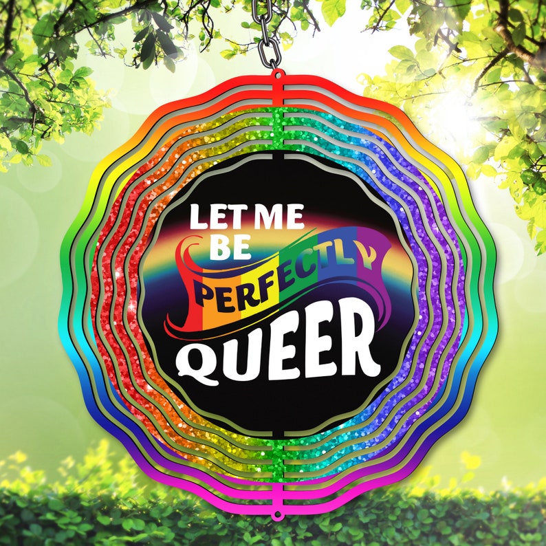 Rainbow Pride Wind Spinner PNG: Queer Garden Decor (digital Download ...