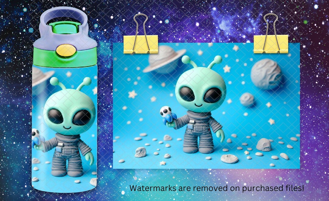 Adorable Alien Magic! 12oz Sippy Cup Wrap - Instant Download for ...