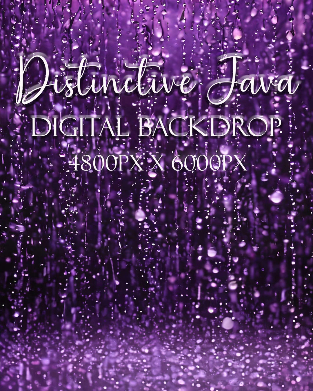 Purple Rain Backdrop Scene for Children, Adults, or Family Portraits ...