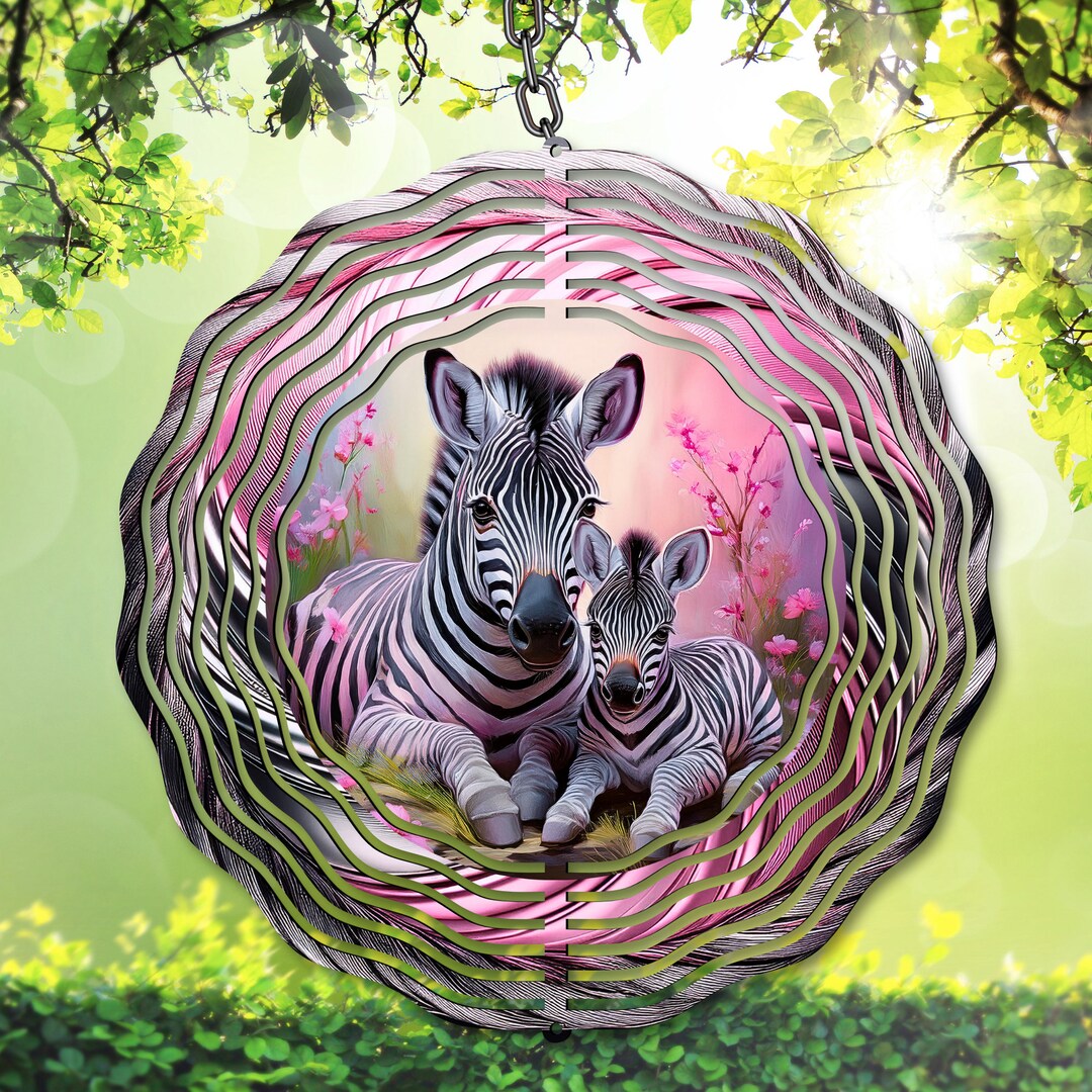 Zebra Mom and Baby Wind Spinner Sublimation Design (digital Download ...