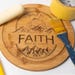 Walk by Faith Personalized Wood Plaque & Cutting Board With Engraved ...
