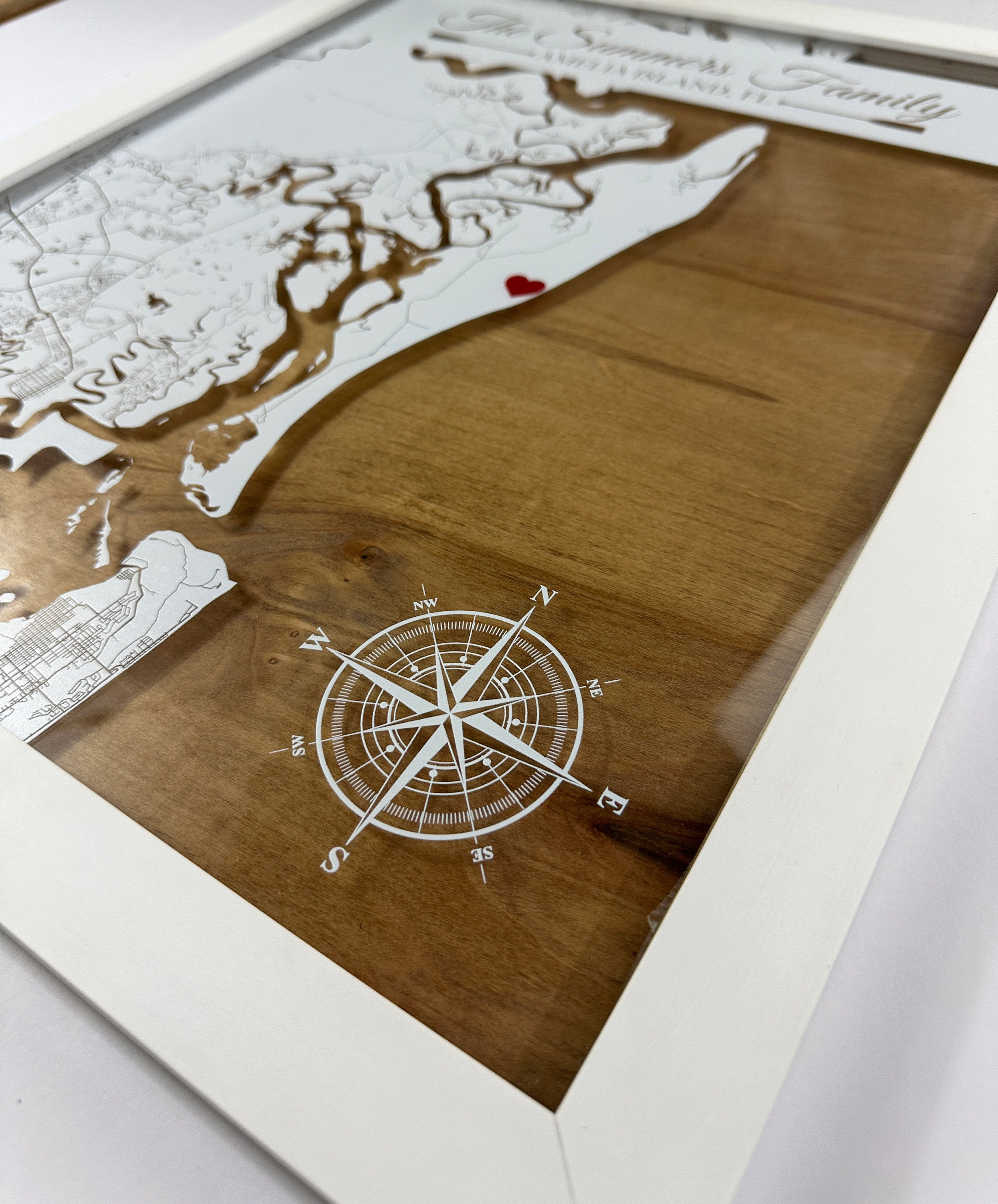 Custom Lake, River, Beach House Map, Lake House Decor, River House ...