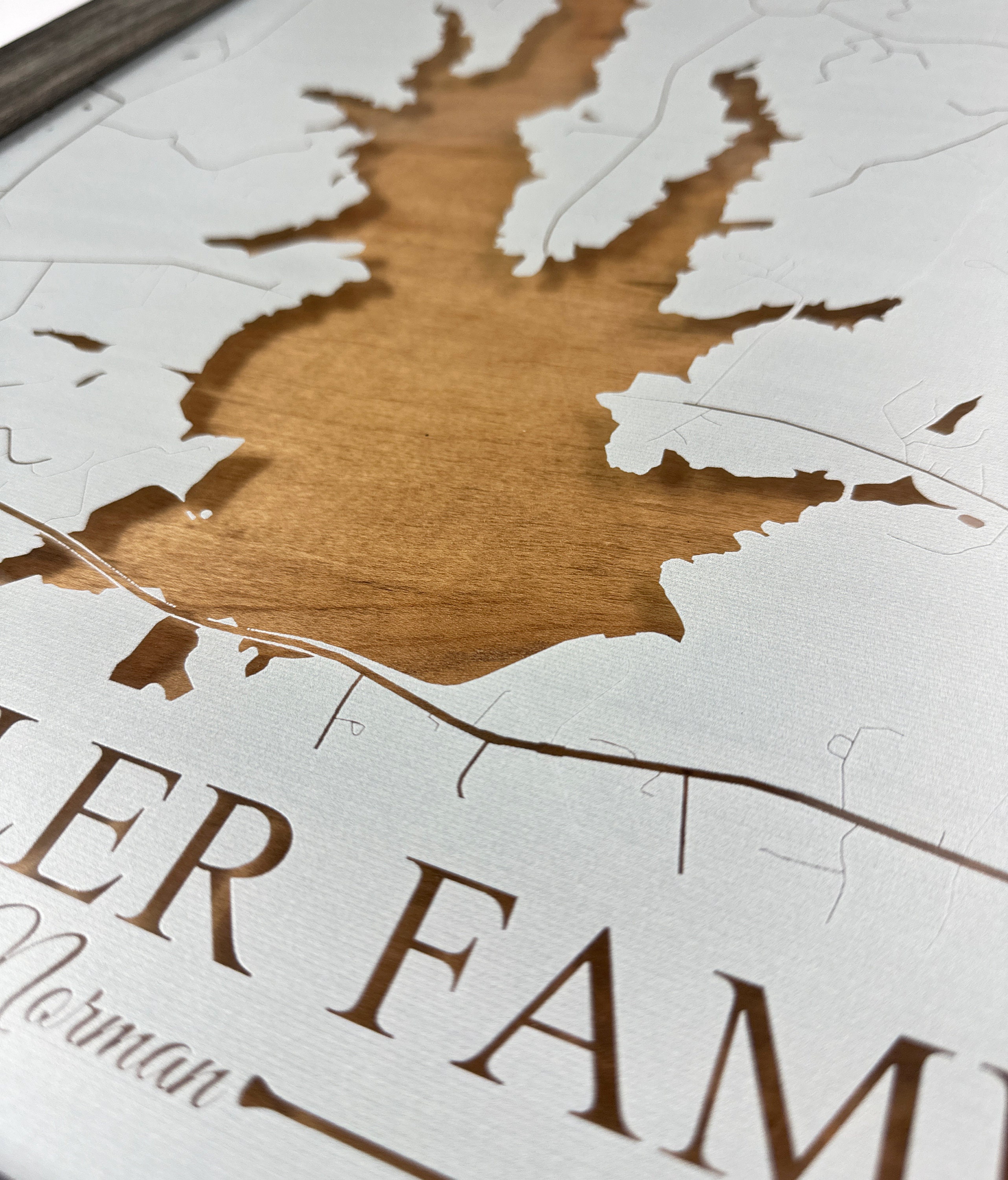 Custom Lake, River, Beach House Map, Lake House Decor, River House ...