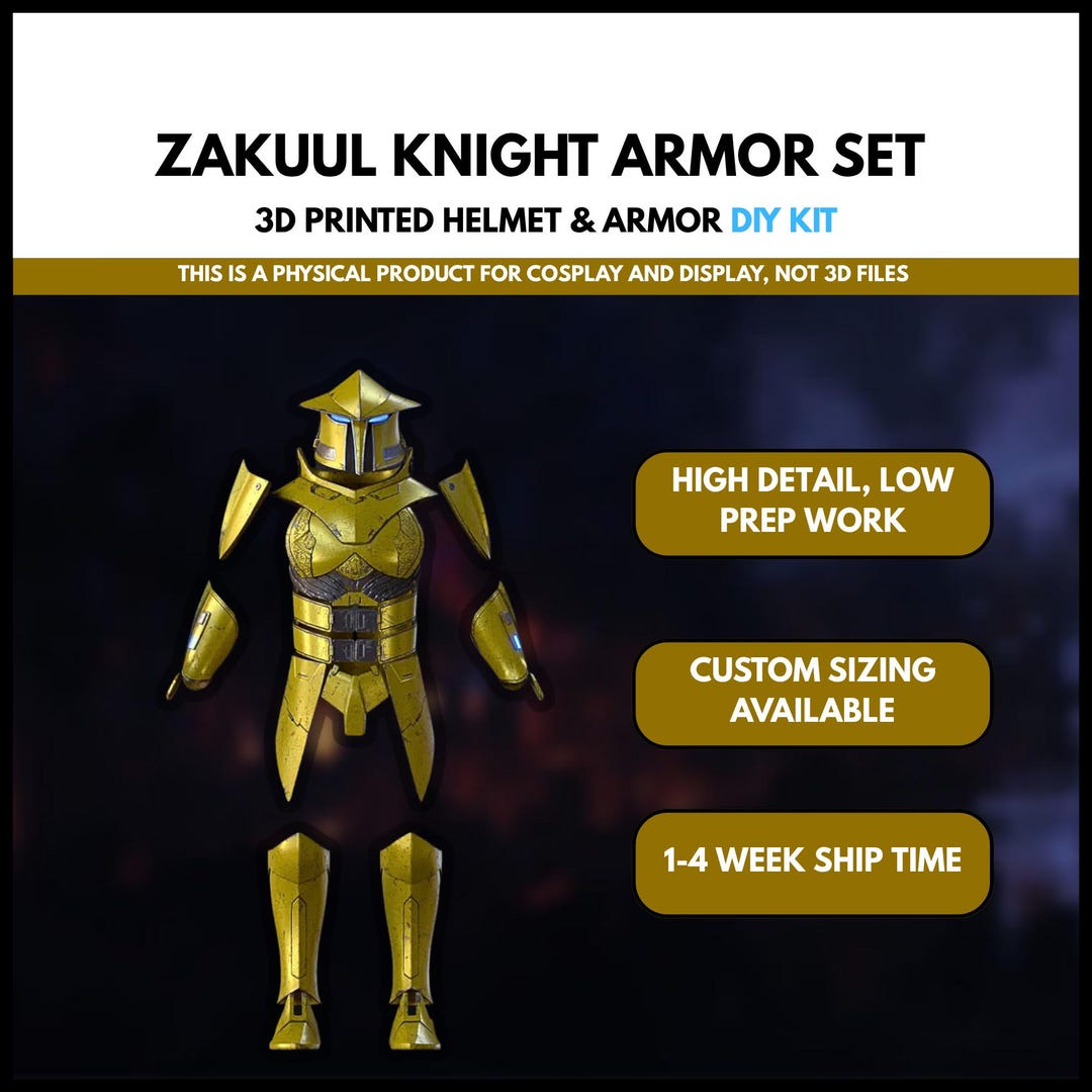 Zakuul Knight Armor Set 3D Printed SWTOR Old Republic DIY Cosplay Prop ...