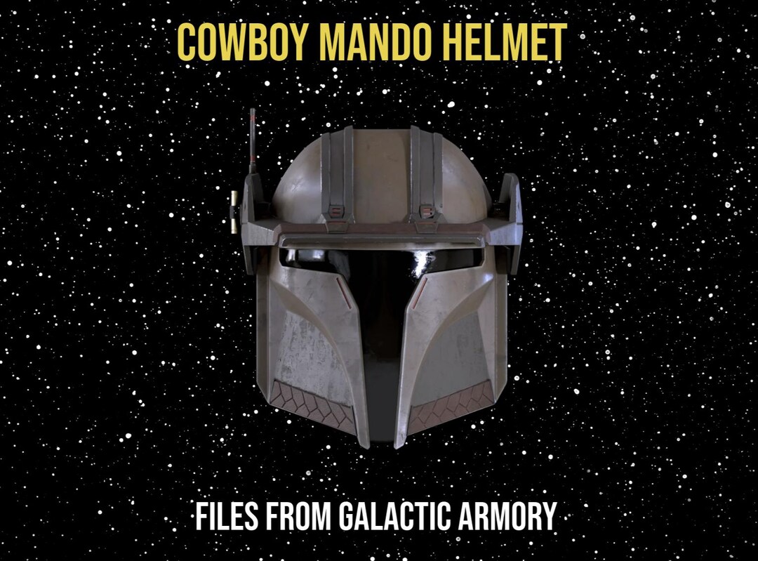 Cowboy Mandalorian Star Wars Helmet DIY - Etsy