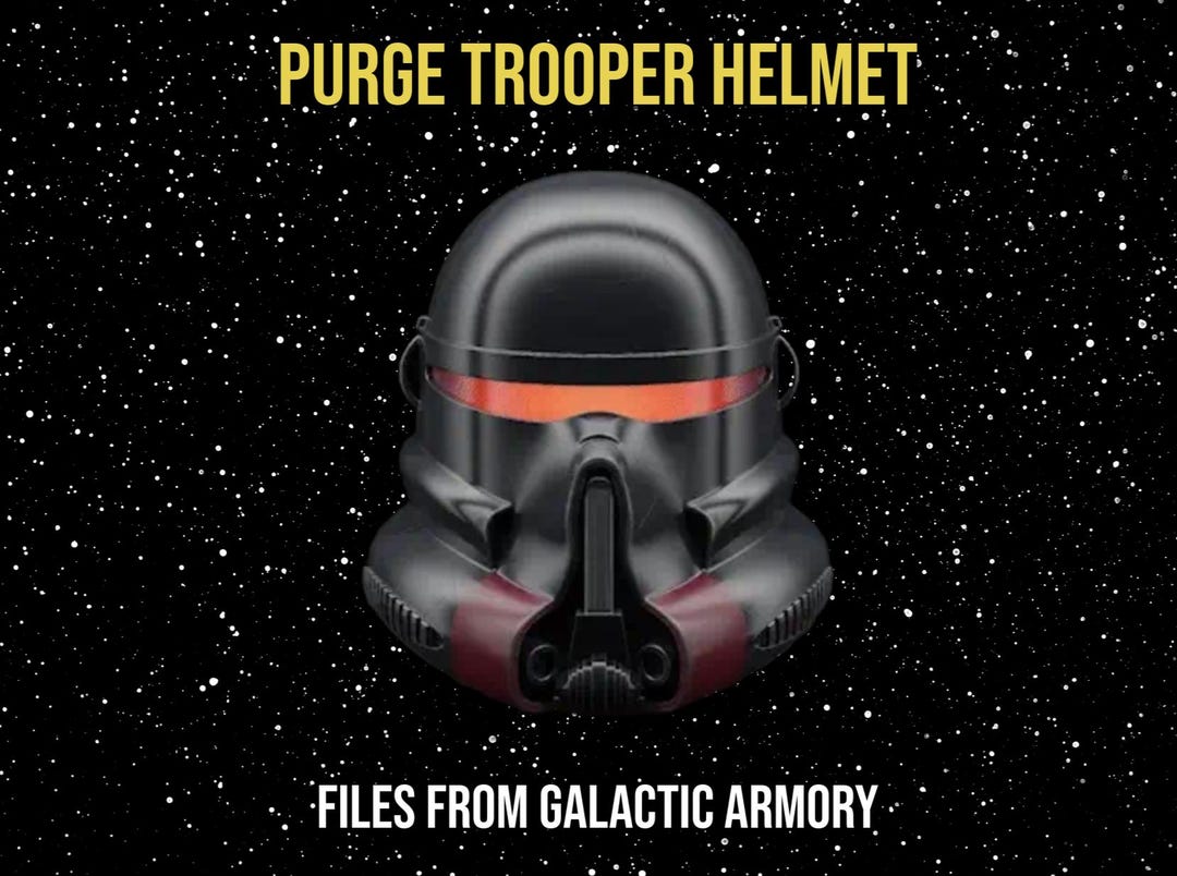 Purge Trooper Helmet 3D Print DIY Kit - Etsy