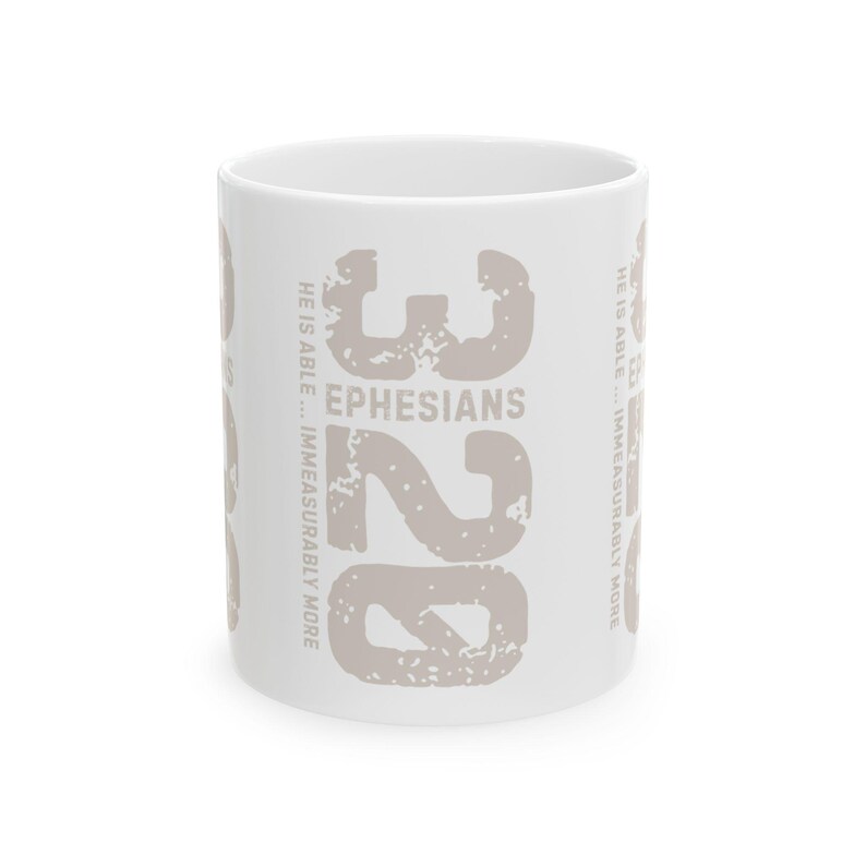 Ephesians 3:20 Christian Ceramic Mug, Inspirational Gift - Etsy