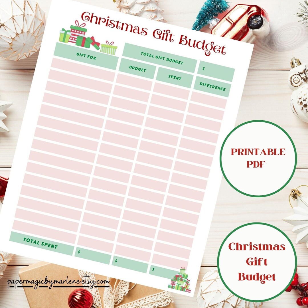 Christmas Budget Letter Printable Budget Christmas Goodnotes Christmas ...