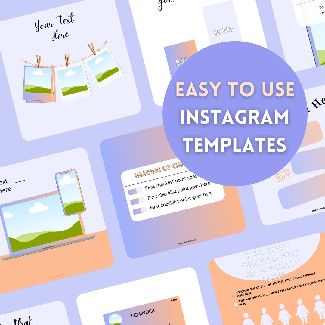 Instagram Post Template, Canva Template, Pastel Instagram Templates ...
