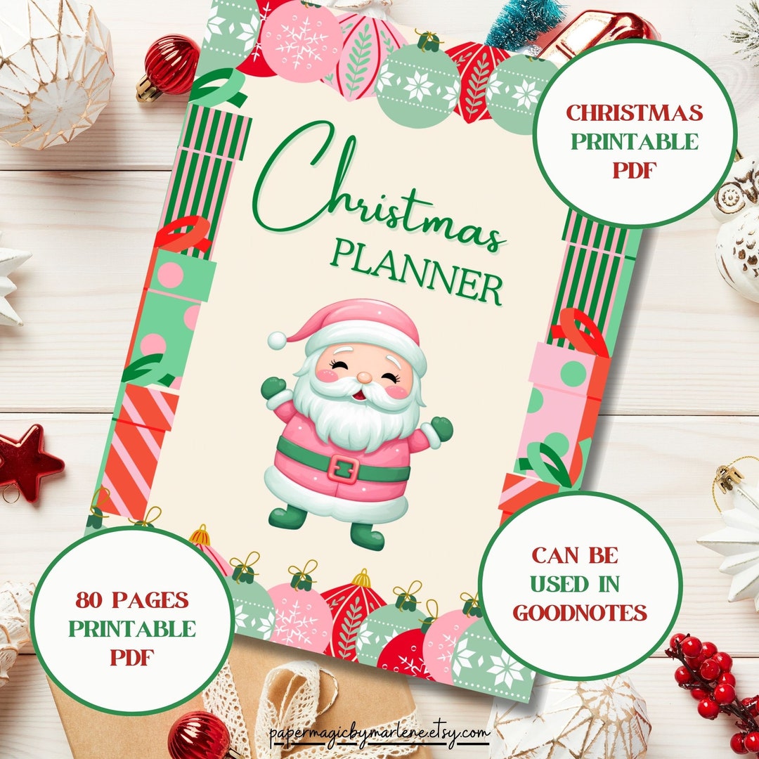 Christmas Planner Printable Gift List Christmas Goodnotes Christmas PDF ...