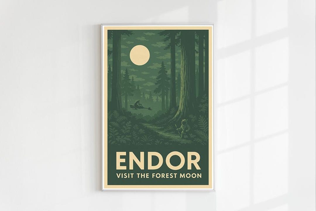 STAR WARS POSTERS Endor Poster Hoth Poster Tatooine Poster Star Wars ...