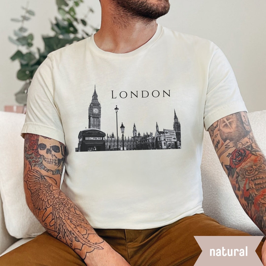 London Tshirt, London Print, World Travel Gift, Capsule Wardrobe ...