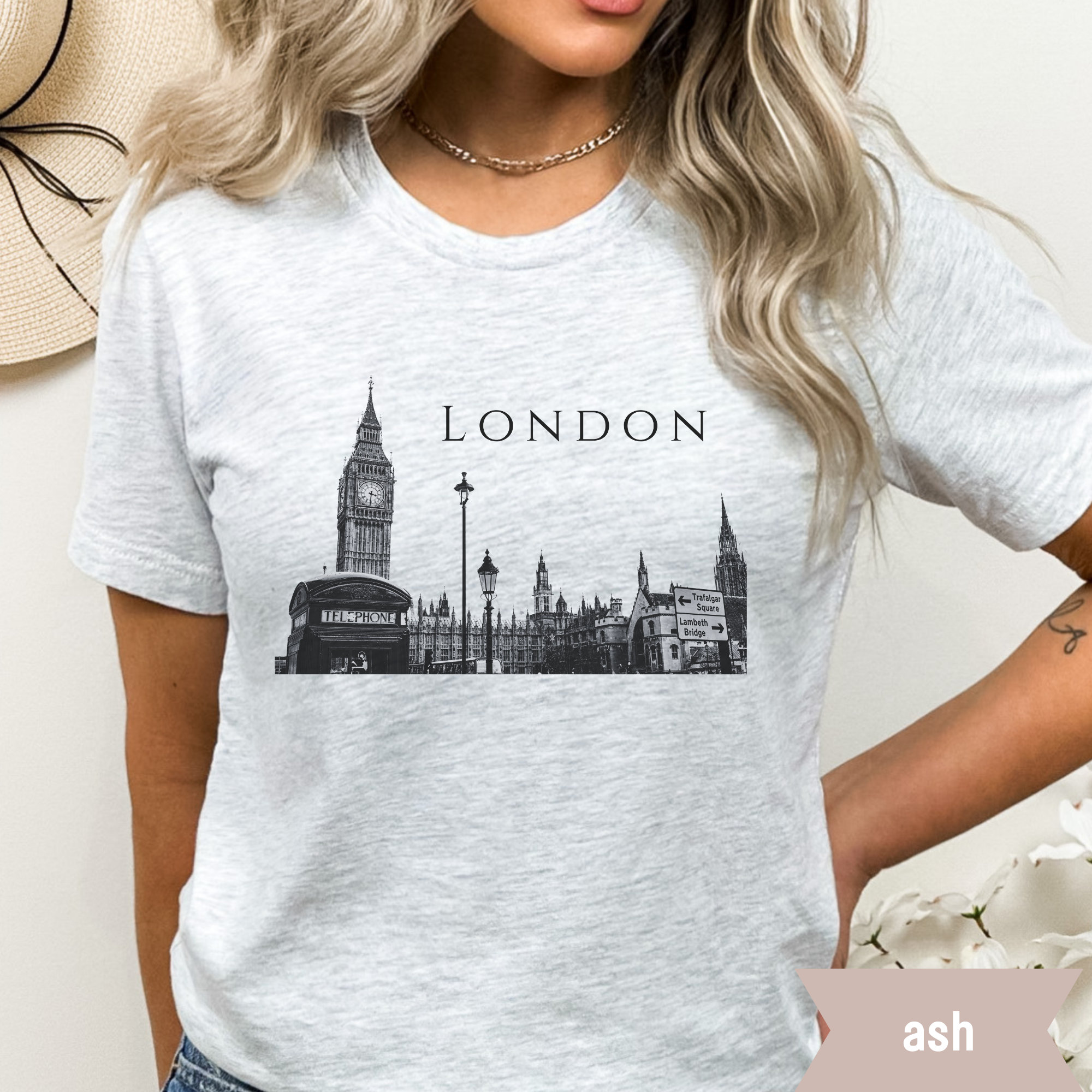 London Tshirt, London Print, World Travel Gift, Capsule Wardrobe ...