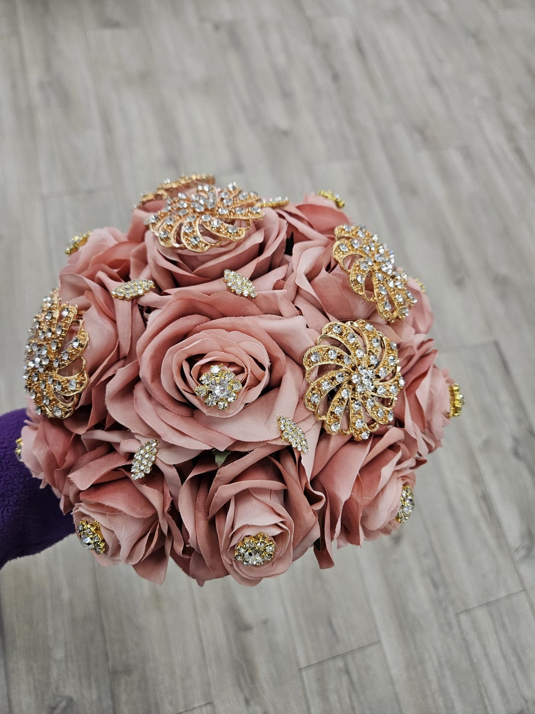 Rose Gold Quinceanera Sweet 16th Bouquet - Etsy