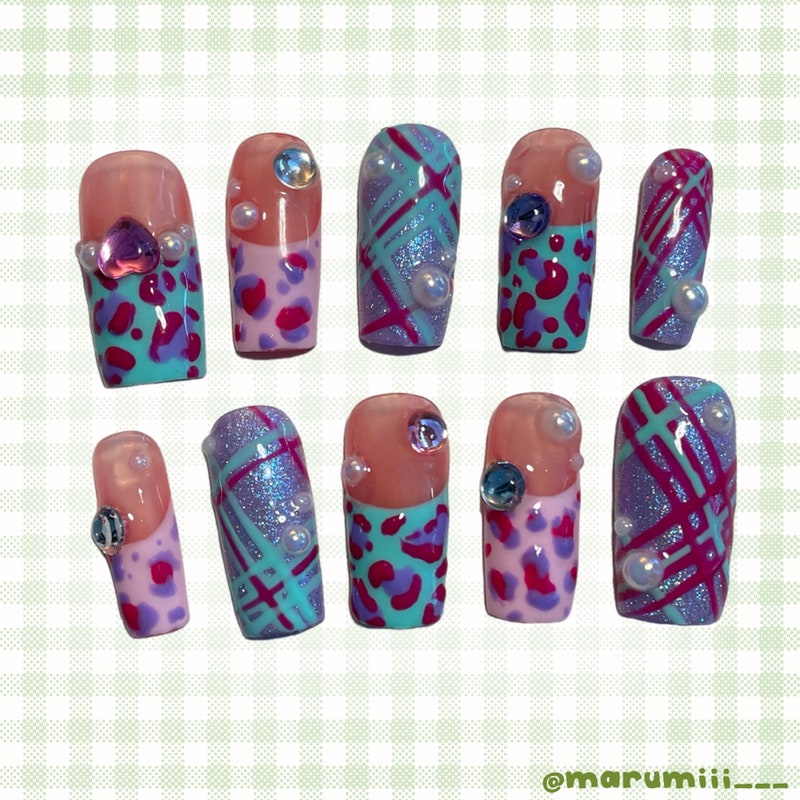 Gyaru Nails - Etsy
