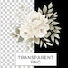 Ivory Flower Clipart | White Flowers Clipart | Wedding Flowers ...
