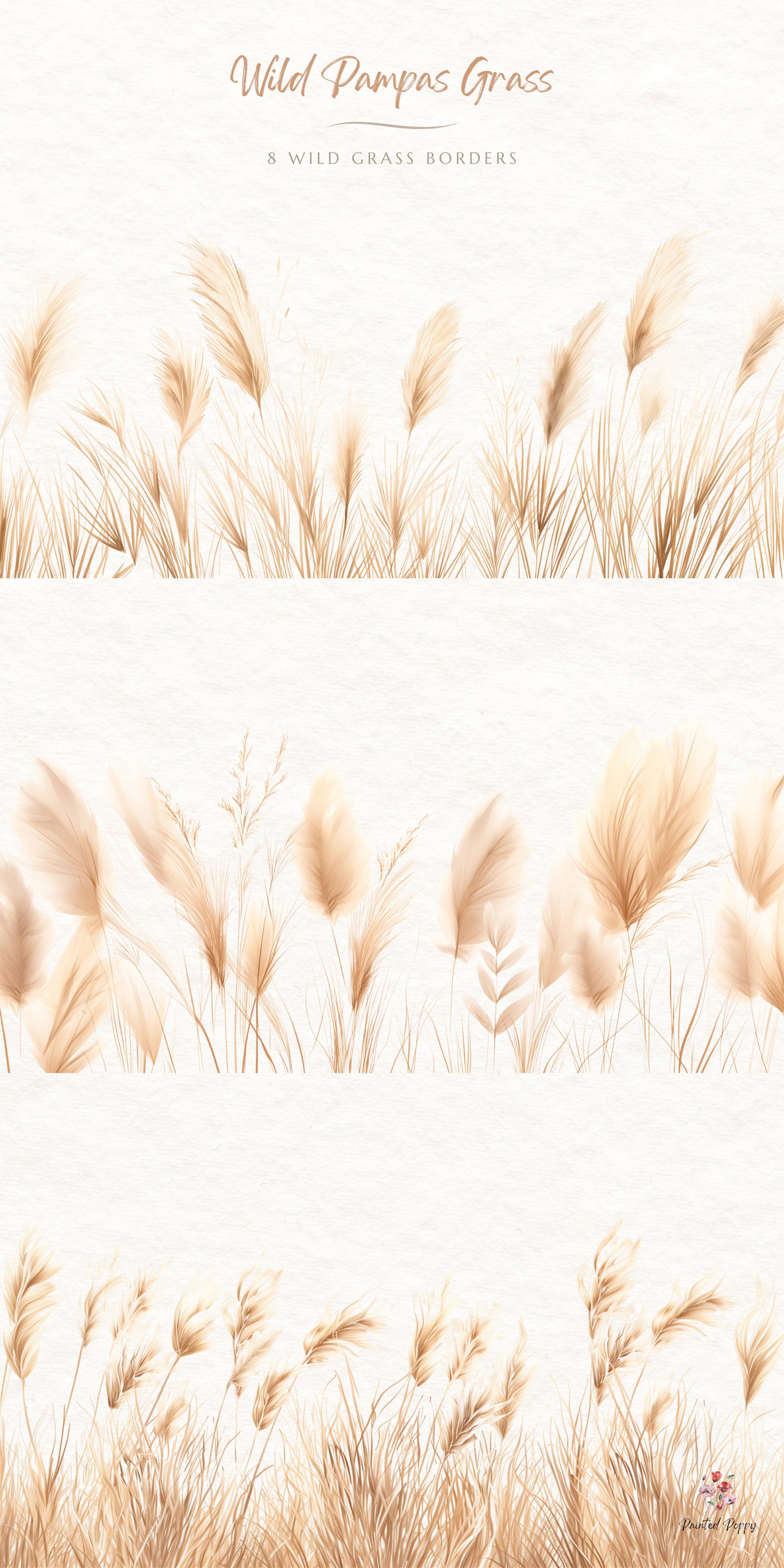 Pampas Grass Clipart | Wedding Clipart Designs | Boho | Clipart ...