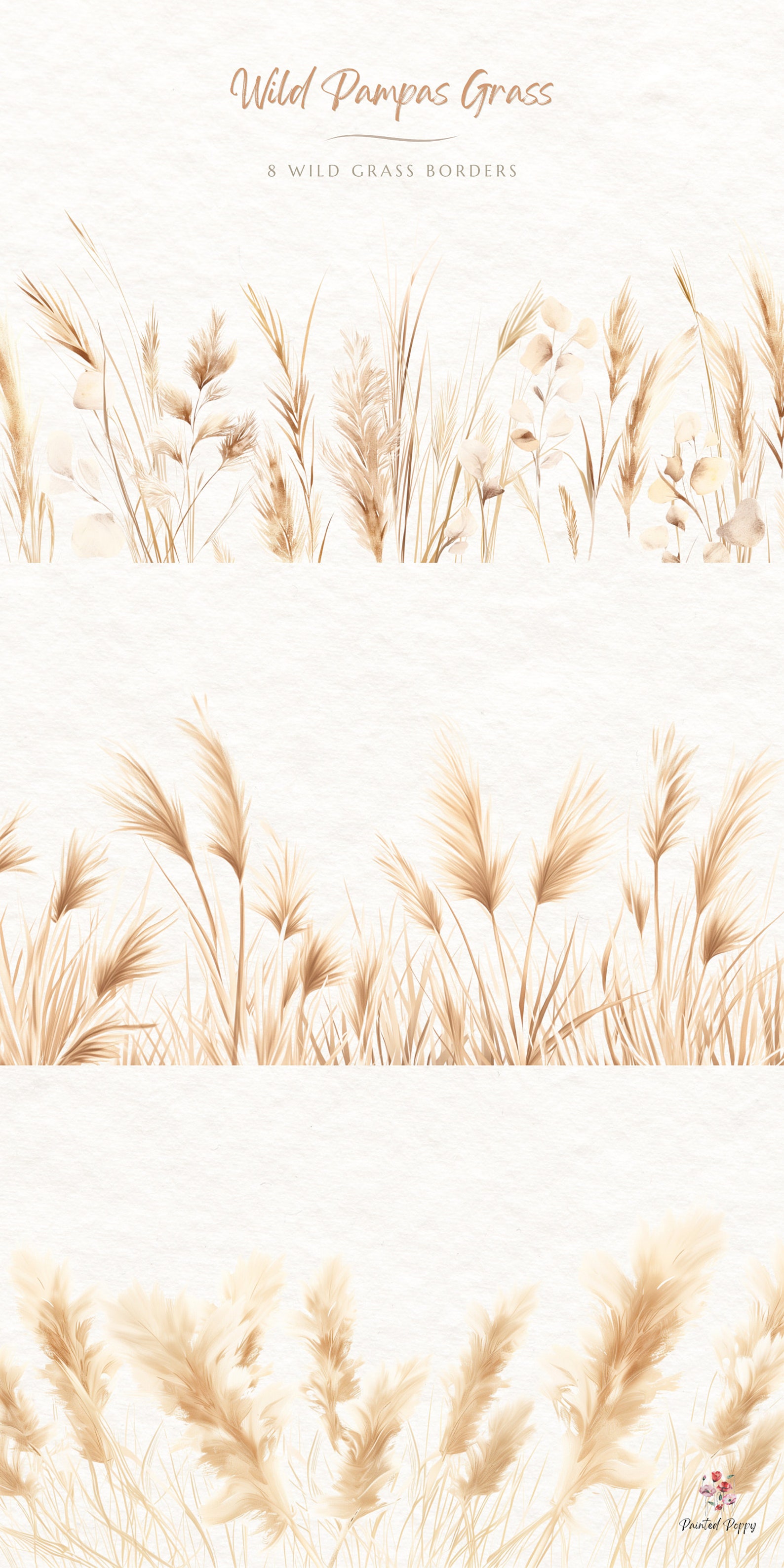 Pampas Grass Clipart | Wedding Clipart Designs | Boho | Clipart ...