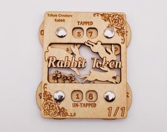 MTG Token Caddy Acrylic Universal Token Counter Dual 0-99 Wheels for ...