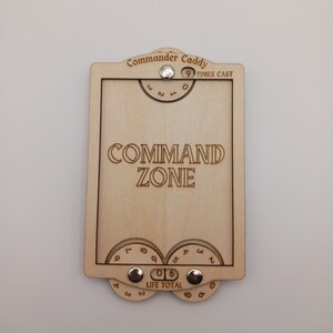 MTG Commander Caddy Life Counter, Command Zone Holder, Damage Tracker ...