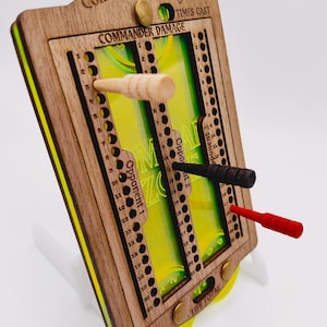 MTG Commander Caddy Life Counter, Command Zone Holder, Damage Tracker ...