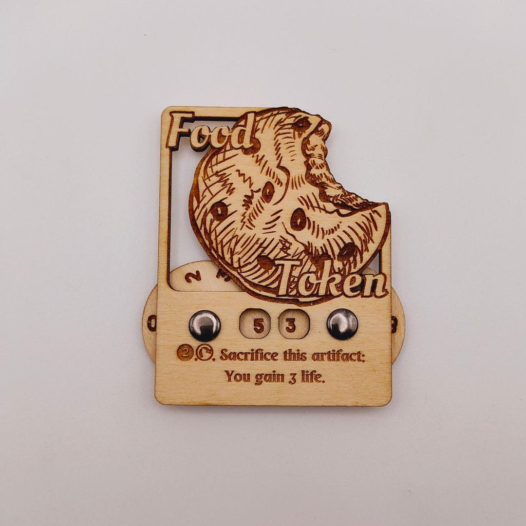 0-99 MTG Food Token Counter/wood Proxy - Etsy