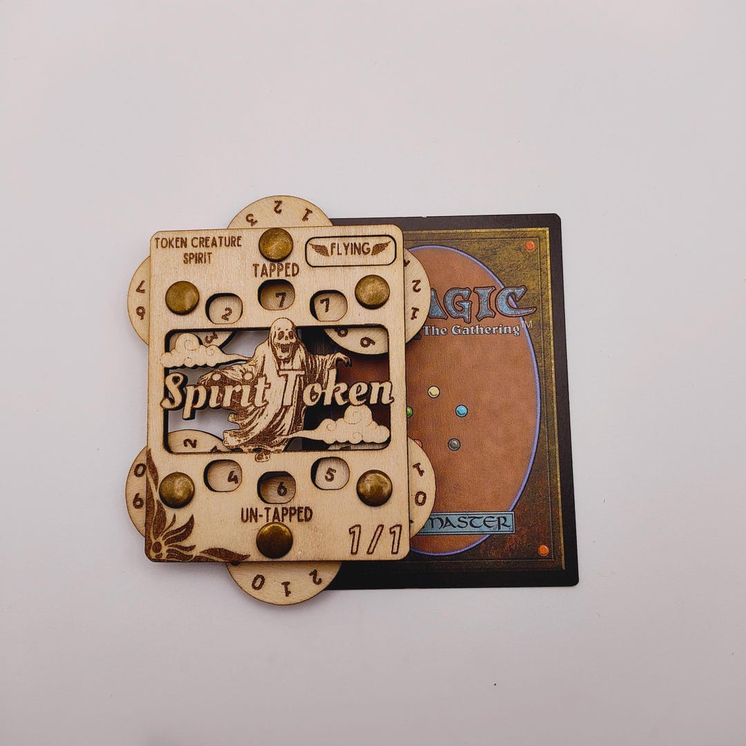 Dual 0-999 Spirit Token Counter: MTG Tapped/untapped Wood Proxy - Etsy