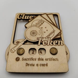 0-99 MTG Clue Token Counter/wood Proxy - Etsy
