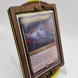 MTG Commander Caddy Life Counter, Command Zone Holder, Damage Tracker ...