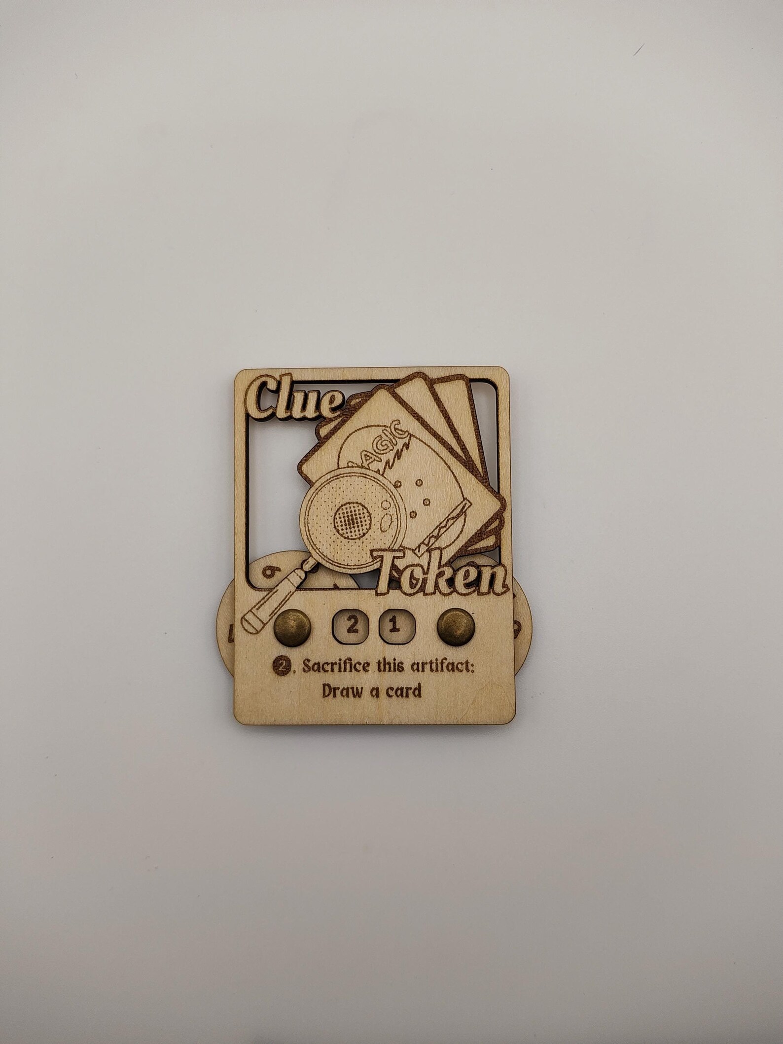 0-99 MTG Clue Token Counter/wood Proxy - Etsy