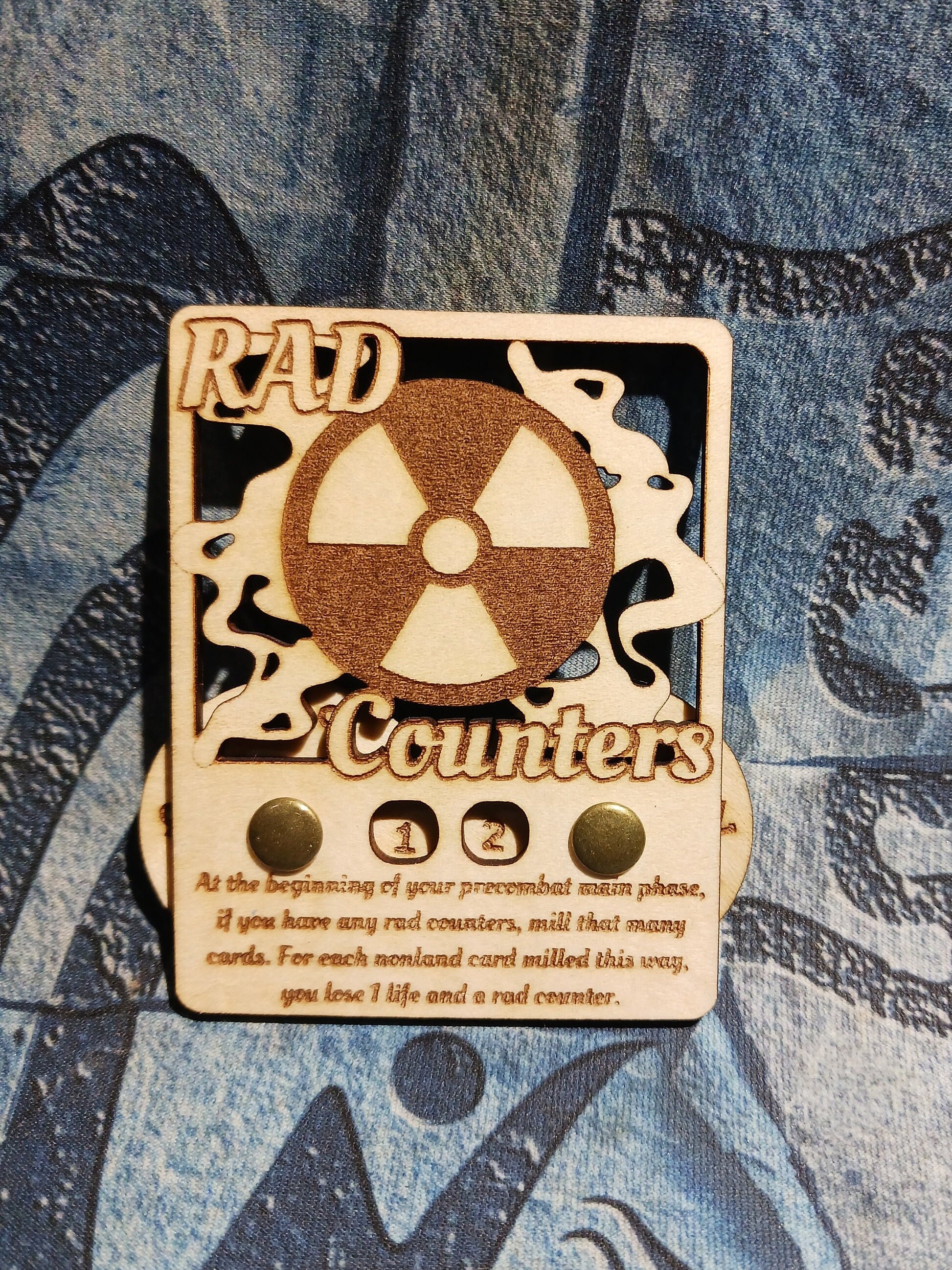 0-99 MTG RAD Counter Wood Proxy - Etsy