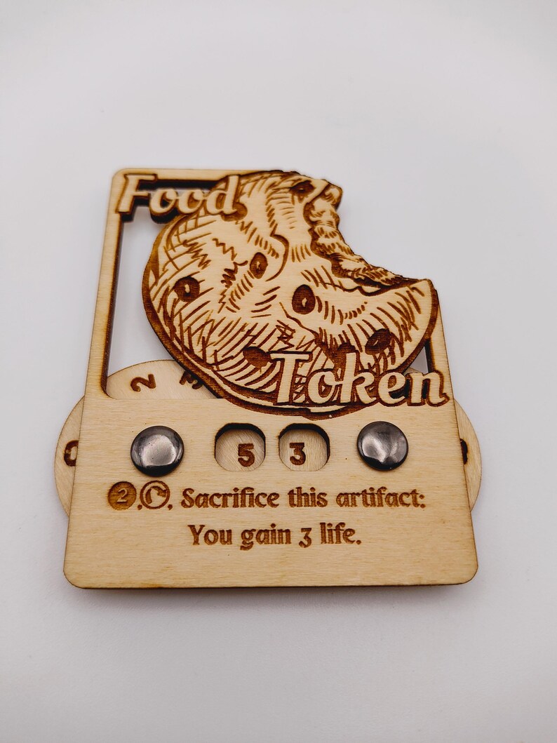 0-99 MTG Food Token Counter/wood Proxy - Etsy
