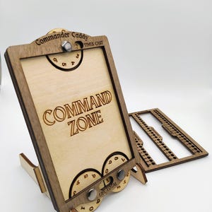MTG Commander Caddy Life Counter, Command Zone Holder, Damage Tracker ...