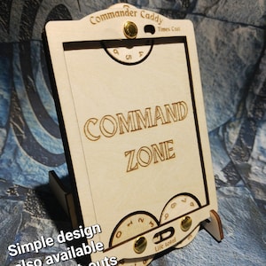 MTG Commander Caddy Life Counter, Command Zone Holder, Commander Damage ...