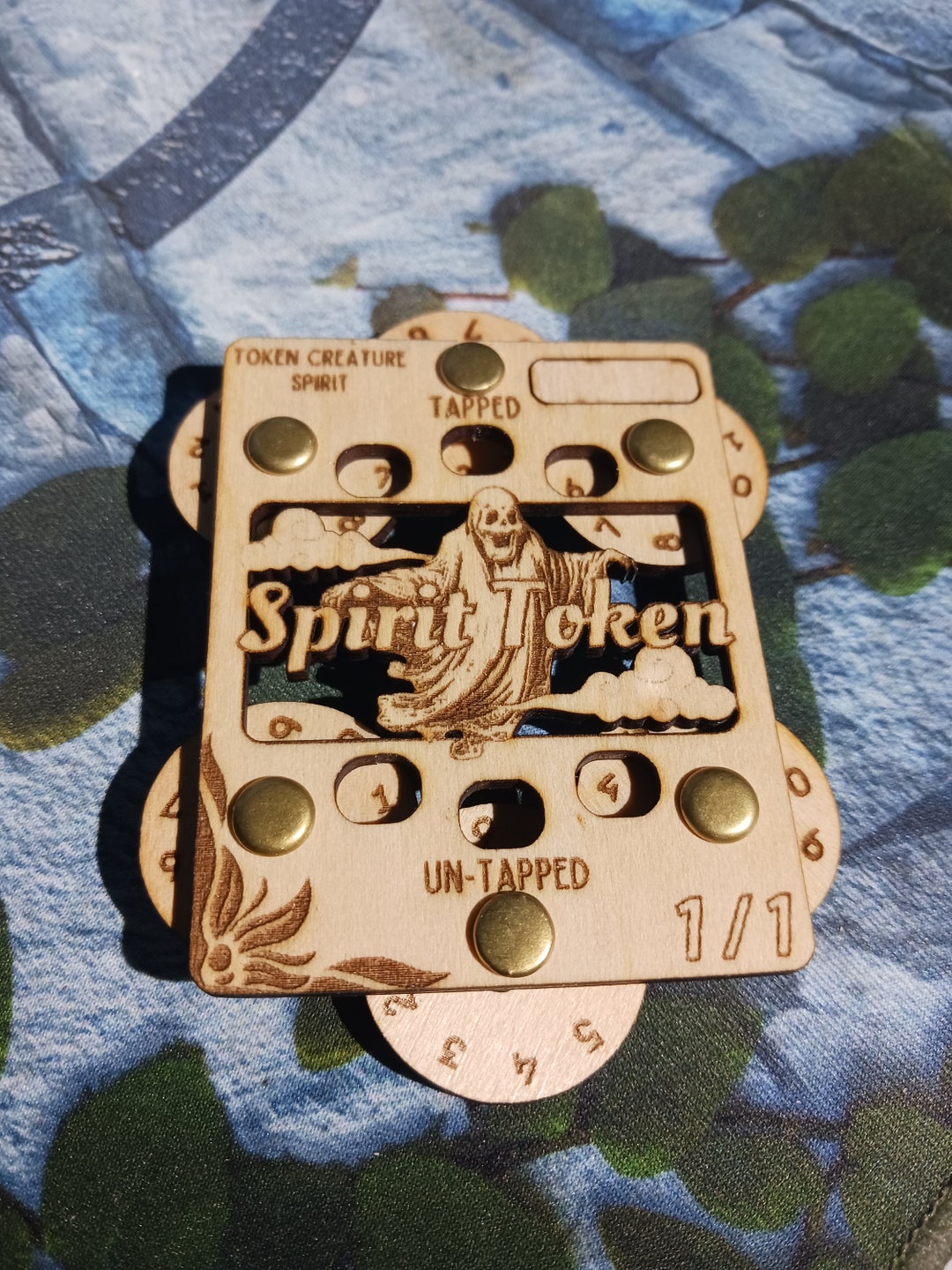 Spirit Creature Token Two or Three-digit Counter Mtg Wood Proxy Counts ...